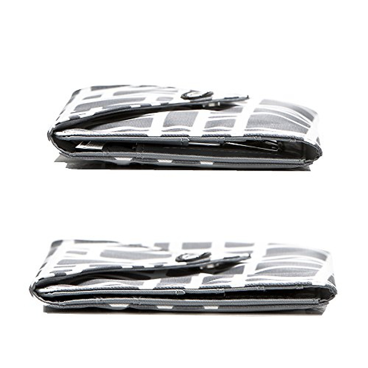 Big Skinny Women's Leather Slimvelope Tri-Fold Checkbook Slim Wallet, Holds Up to 40 Cards, Lightweight,slim, Graphite Cobble