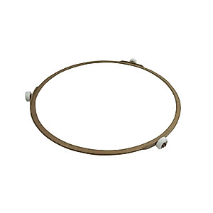 Proshopping 2 PCS Microwave Turntable Ring, 8.7 Inch Rotating Ring Roller, Large Glass Plate Tray Support Holder, Replacement Inner ring - for 12" Microwave Oven Glass Turntable Plate (Brown)