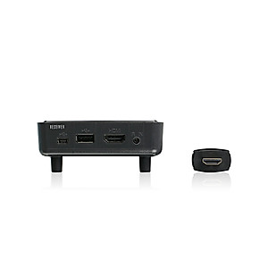 IOGEAR HDMI Wireless Transmitter & Receiver - Full HD 1080p - Up To 30ft - 5.1 Digital Audio - Plug & Play - Wirelessly Connect Laptop - Game Console - HDTV - Projector - GWHD11
