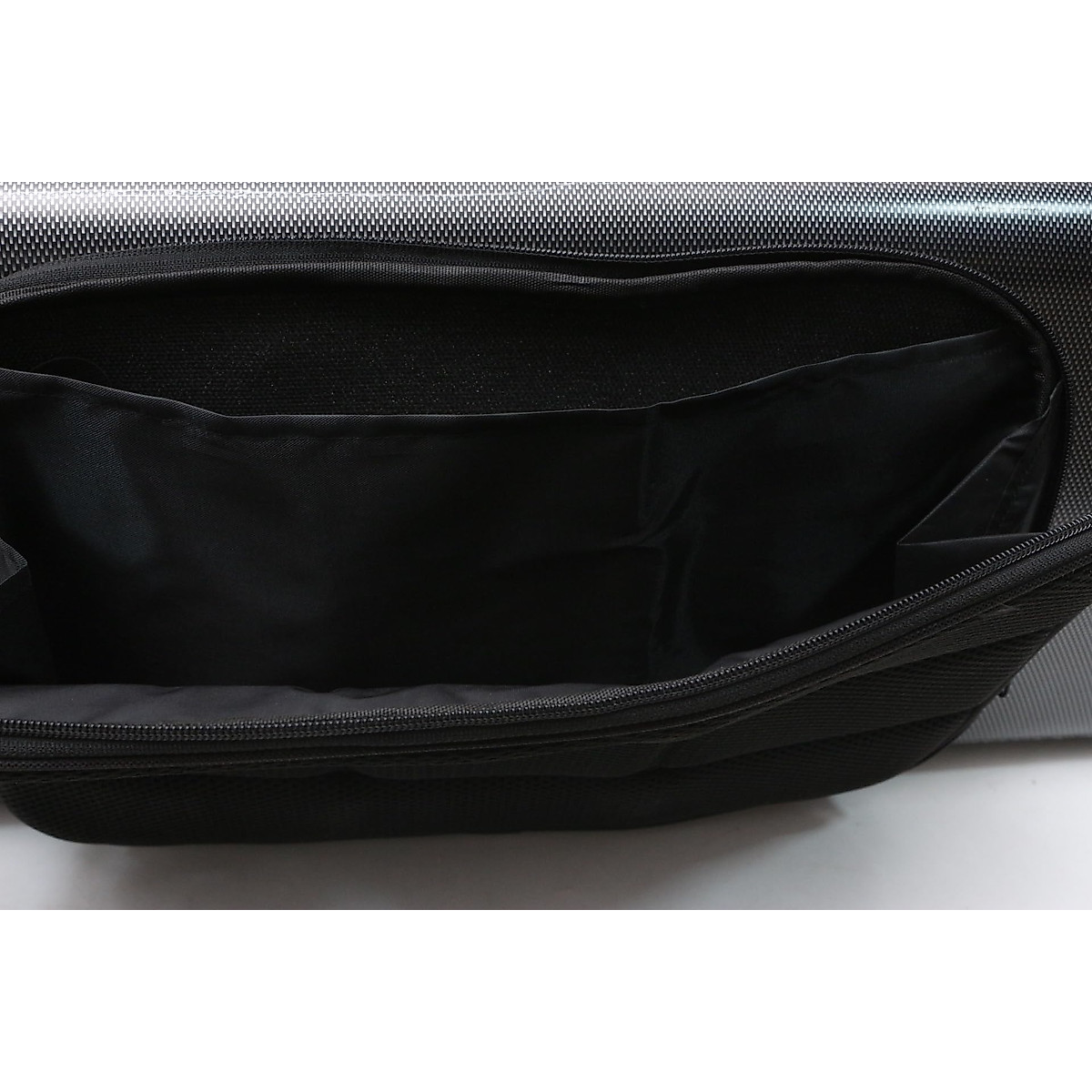 Adjustable 15-17 inch Viola Case 16 inch Hard Carbon Fiber Viola Box Composite with Neck Straps & Music sheet Bag (Black)