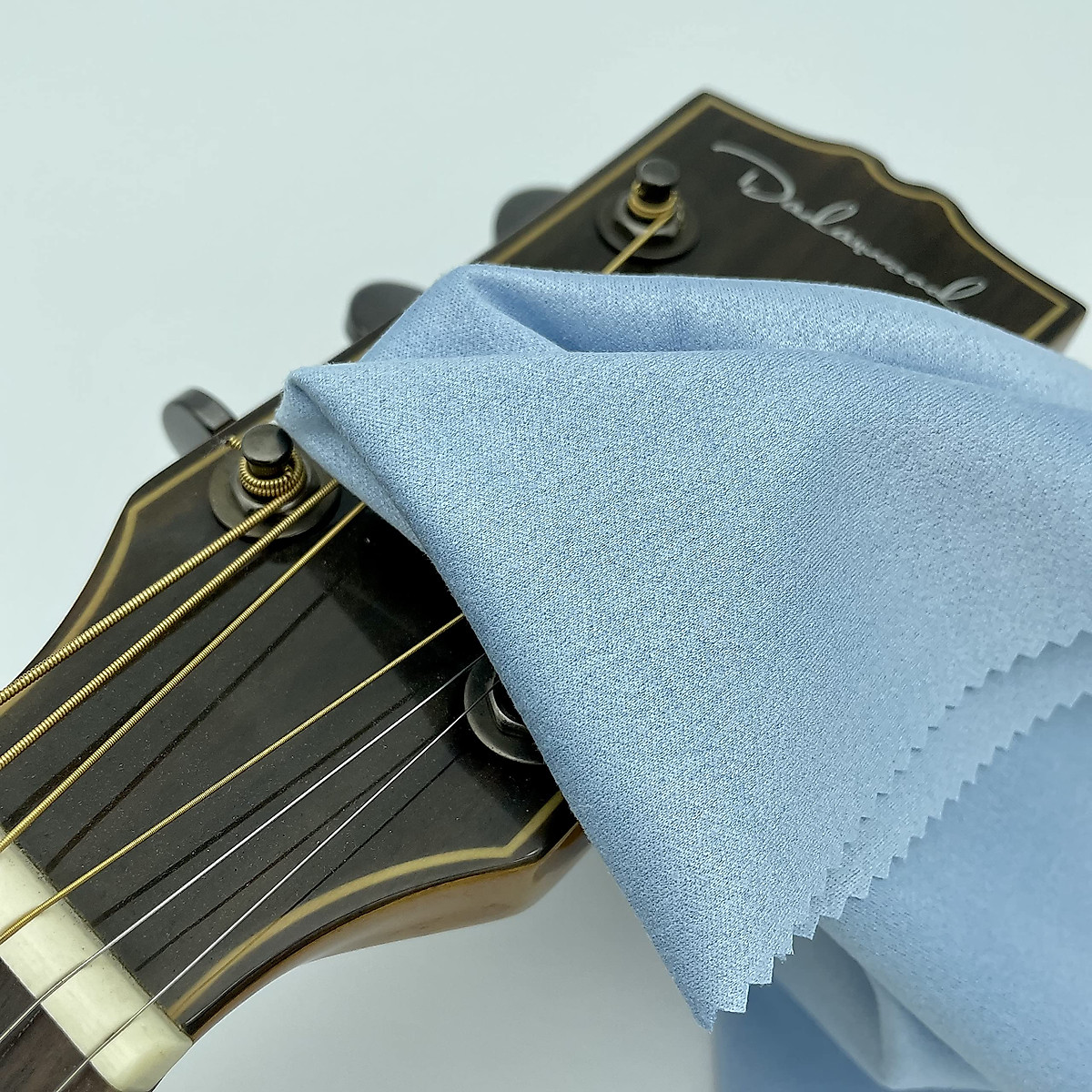 AAwipes Violin Clean Cloths Microfiber (6-Pack 12"x12" Cloths Blue) Plush Polishing Cloths for Musical Instruments Premium Cleaning Cloths for Guitar Piano Clarinet Trumpet Sax Universal (HCIS-1212-B)