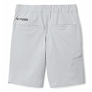 Columbia Youth Boys' PFG Terminal Tackle Short, Sun Protection, Quick Drying, Cool Grey, Large