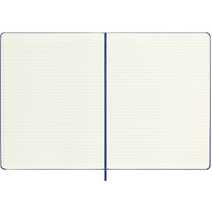 Moleskine Classic Notebook, Hard Cover, XL (7.5" x 9.5") Ruled/Lined, Hydrangea Blue, 192 Pages
