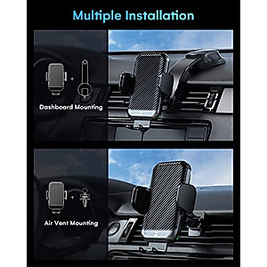 [Cooling Version] ZeeHoo 15W Fast Wireless Car Charger, Auto-Clamping Car Mount, Windshield Dash Air Vent Phone Holder Cooling Charging for iPhone 14 13 12 Pro Max Mini, Samsung S22,etc