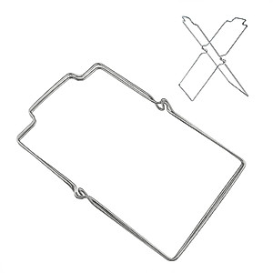 DGHAOP Desktop Trash Bag Holder Dishcloth Towel Rack Foldable Stainless Steel Garbage Bag Shelf