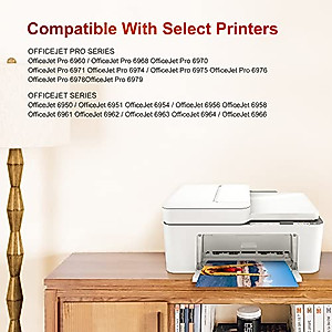 ejet Compatible 902XL Ink Cartridges Replacement for HP 902XL 902 XL HP 902 Ink Cartridges (Newest Chip) for HP Officejet Pro 6968 6978 6962 6958 6954 6960 (1 Black 1 Yellow 1 Magenta 1 Cyan, 4 Pack)