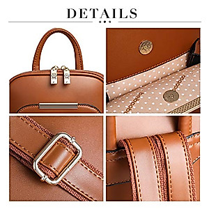 Tom Clovers Women Leather Backpack Daypack Casual Fashion Bag MINI Backpack for Women for Ladies Girls