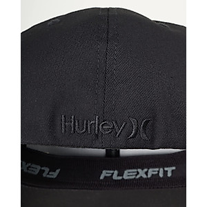 Hurley Men's Baseball Cap - Iron Corp Fitted Hat, Size L/XL, Black