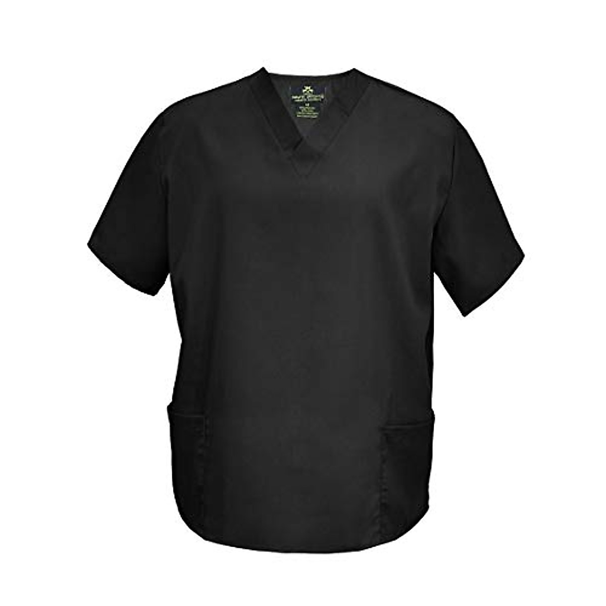 M&M Scrubs Men's Scrub Set Medical Scrub Tops and Pants (Large, Black)