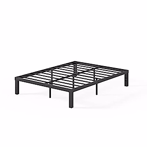 ZINUS Luis 14 Inch QuickLock Metal Platform Bed Frame / Mattress Foundation with Steel Slat Support / No Box Spring Needed / Easy Assembly, Queen