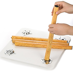 yarlung Small Side Table Wooden White End Table, Modern Bedside Table Square Accent Table Nightstand for Small Space, Living Room, Bedroom, Office, Easy Assembly, 15.75 x 15.75 x 16.5 Inches