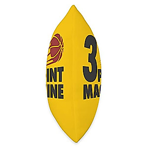 Funny Basketball Player Quotes Three Point Mashine Game Player Shooting Hoops Basketball Throw Pillow, 16x16, Multicolor