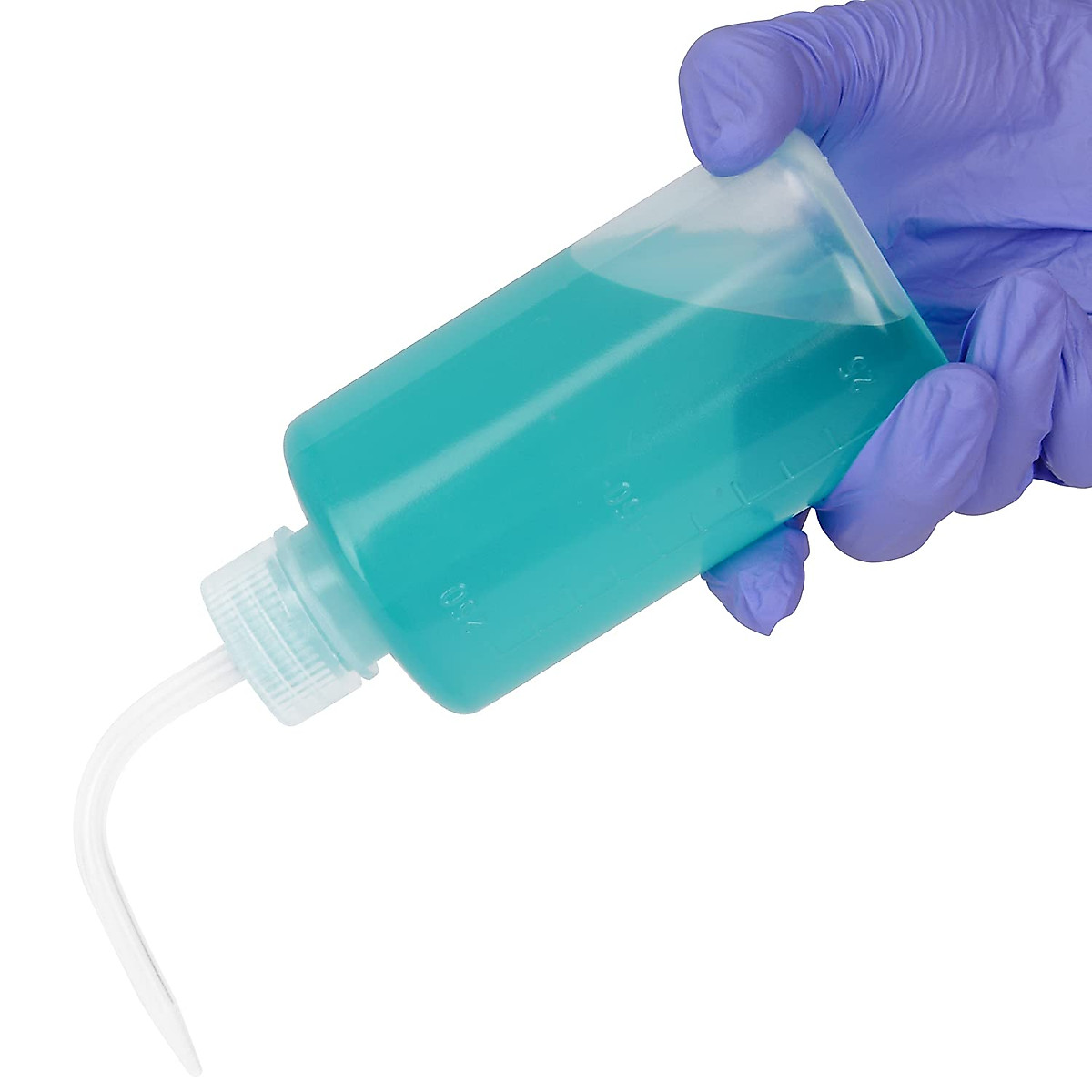 Labasics Chemical Wash Bottle, 1-Pack Plastic Safety Lab Squeeze Wash Bottle, LDPE with Narrow Mouth, 250 ml (8 oz)/1 Bottle