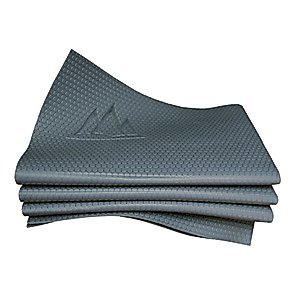 Khataland YoFoMat PRO, Professional Foldable Yoga and Pilates Mat, Eco Friendly with Travel Bag, Extra Long 72-Inch, Extra Wide 26-Inch, Slate Gray