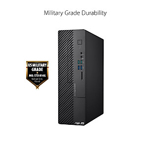 ASUS ExpertCenter D500SC Small Form Factor Desktop PC, Intel Core i5-11400, 8GB DDR4 RAM, 512GB PCIe SSD, TPM, Windows 11 Professional, Black, D500SC-XH503