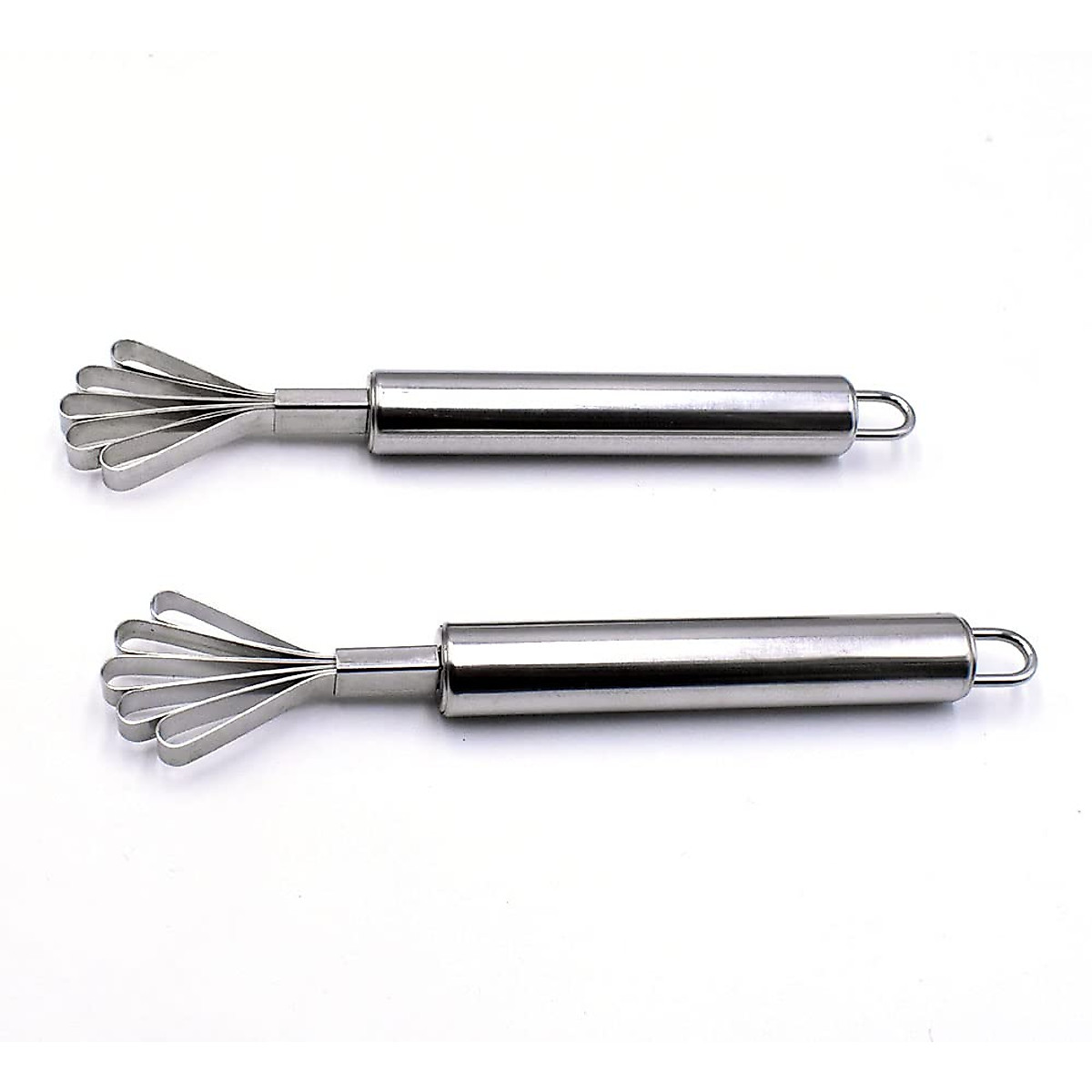 2 Pack of Stainless Steel Coconut Meat Scraper Fish Scaler Remover for Kitchen
