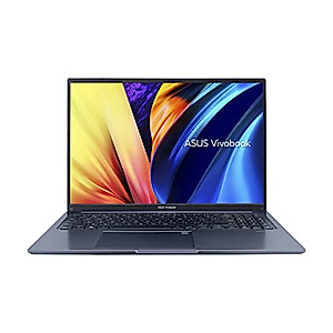 ASUS VivoBook 16X Laptop, 16” WUXGA (1920 x 1200) 16:10 Display, AMD Ryzen 5 5600H CPU, AMD Radeon™ Vega 7 Graphics, 8GB RAM, 512GB SSD, Fingerprint Sensor, Windows 11 Home, Quiet Blue, M1603QA-DS52