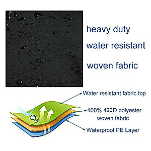 Swing Covers for Outdoor Furniture Patio Swing Cover 3 Seater Durable Hammock Outdoor Swing Glider Cover 87x49x67 inches All Weather Protection (Black)