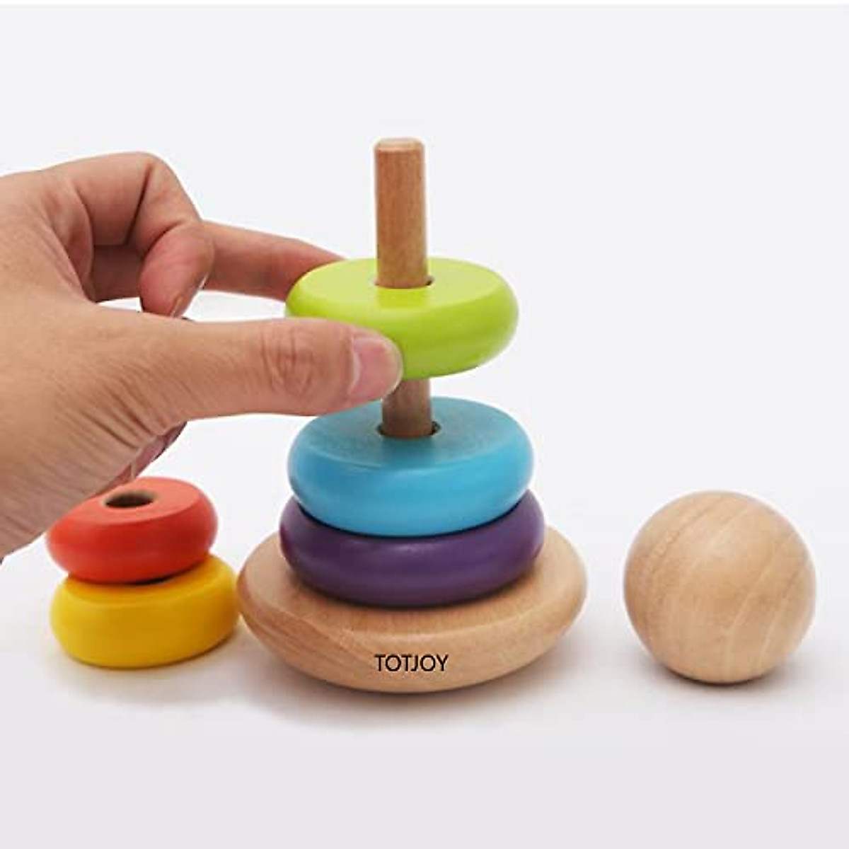 TOTJOY Montessori Toys for 1 Year Olds 18+ Months Wooden Educational Toy for Toddlers Shapes Sorting Stacking Toys Busy Board Sensory Toys Early Development & Activity Toys