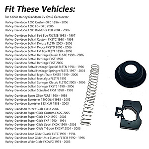 Carburetor Carb Repair Rebuild Kit for Keihin Harley Davidson CV CV40 1200 Softail Sport Sportster Street Super Tour Wide Replace 27421-99C 27490-04