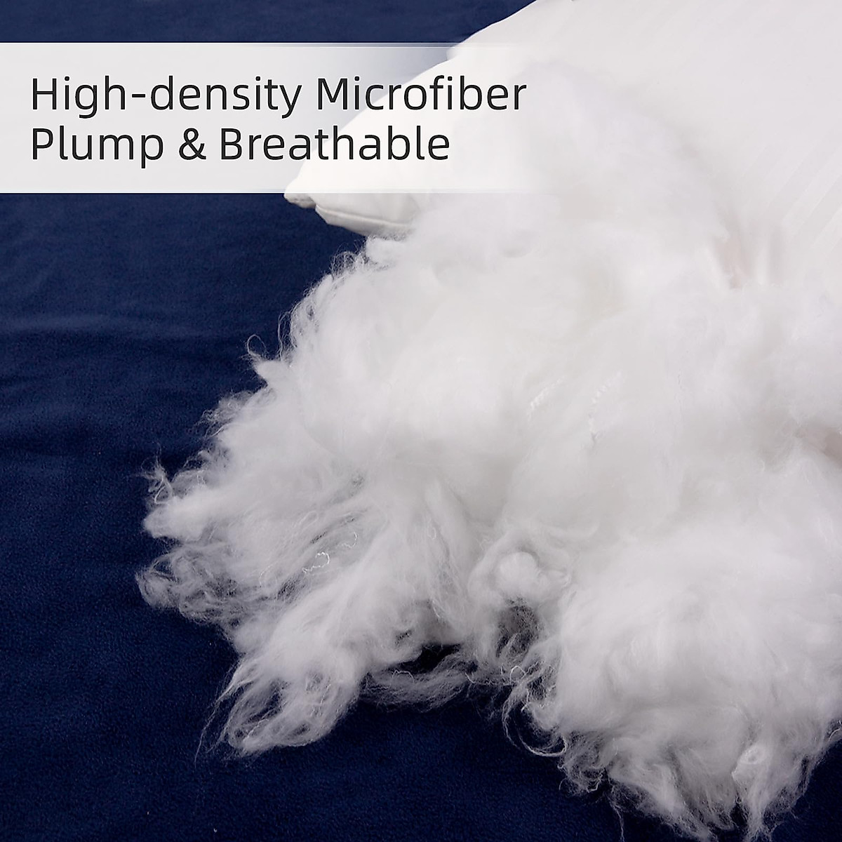 Cozy Bed Pillow Bedding, 2 Count (Pack of 1), White