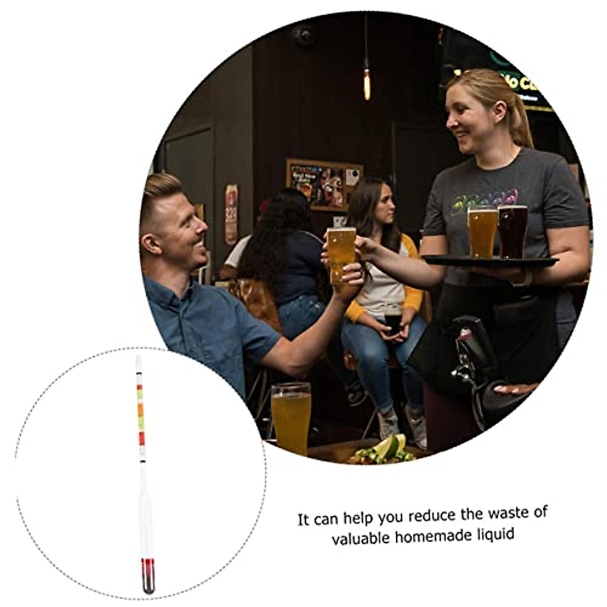 GRIRIW 2pcs Three Range Sugar Meter Specific Hydrometer American Measurements Hydrometer 0- Sweet Measurements Hydrometer Test Tool Sweet Gauges Beer Gauges Sweet Scales Glass