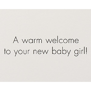 Papyrus New Baby Girl Card (Warm Welcome)
