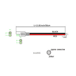LIXINTIAN 14AWG SAE Connector Extension Cable, (3Pack) SAE Quick Connector Disconnect Plug SAE Automotive Extension Cable, Solar Panel SAE Plug- 30cm/1ft