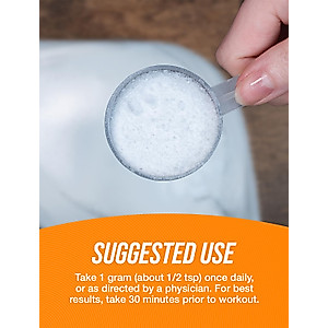 BulkSupplements.com BCAA 2:1:1 Powder - Branched Chain Amino Acids, BCAA Supplement, BCAAs Amino Acids Powder - Unflavored & Gluten Free, 1000mg per Serving, 500g (1.1 lbs) (Pack of 1)