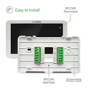 Bosch BCC100 Connected Control Smart Phone Wi-Fi Thermostat - Works with Alexa - Touch Screen