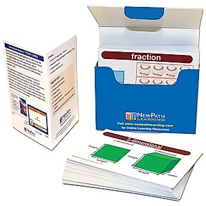 NewPath Learning Math Vocabulary Flash Cards, Grades 3-5