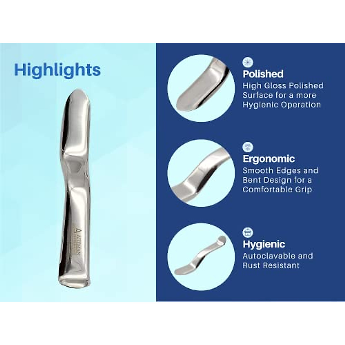 3 PCS Minnesota Cheek Retractors Surgical Dental Instruments ARTMAN Brand by Wise Linkers