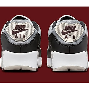NIKE Men's Air Max 90 Shoes, Grey Black, 13