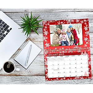 2025 Photo Frame Wall Spiral-bound Calendar (Add Your Own Photos) - 12 Months Desktop/Wall Calendar/Planner - (Edition #08)