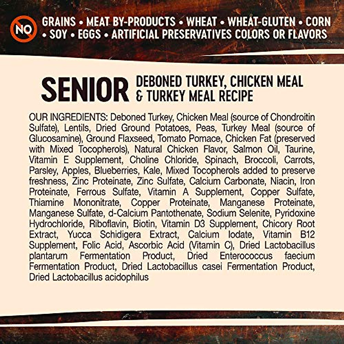 Wellness CORE Grain-Free Senior Dry Dog Food, Made in USA with Real Turkey and Natural Ingredients, With Nutrients for Immune, Joint, Skin & Coat Support, 24-Pound Bag