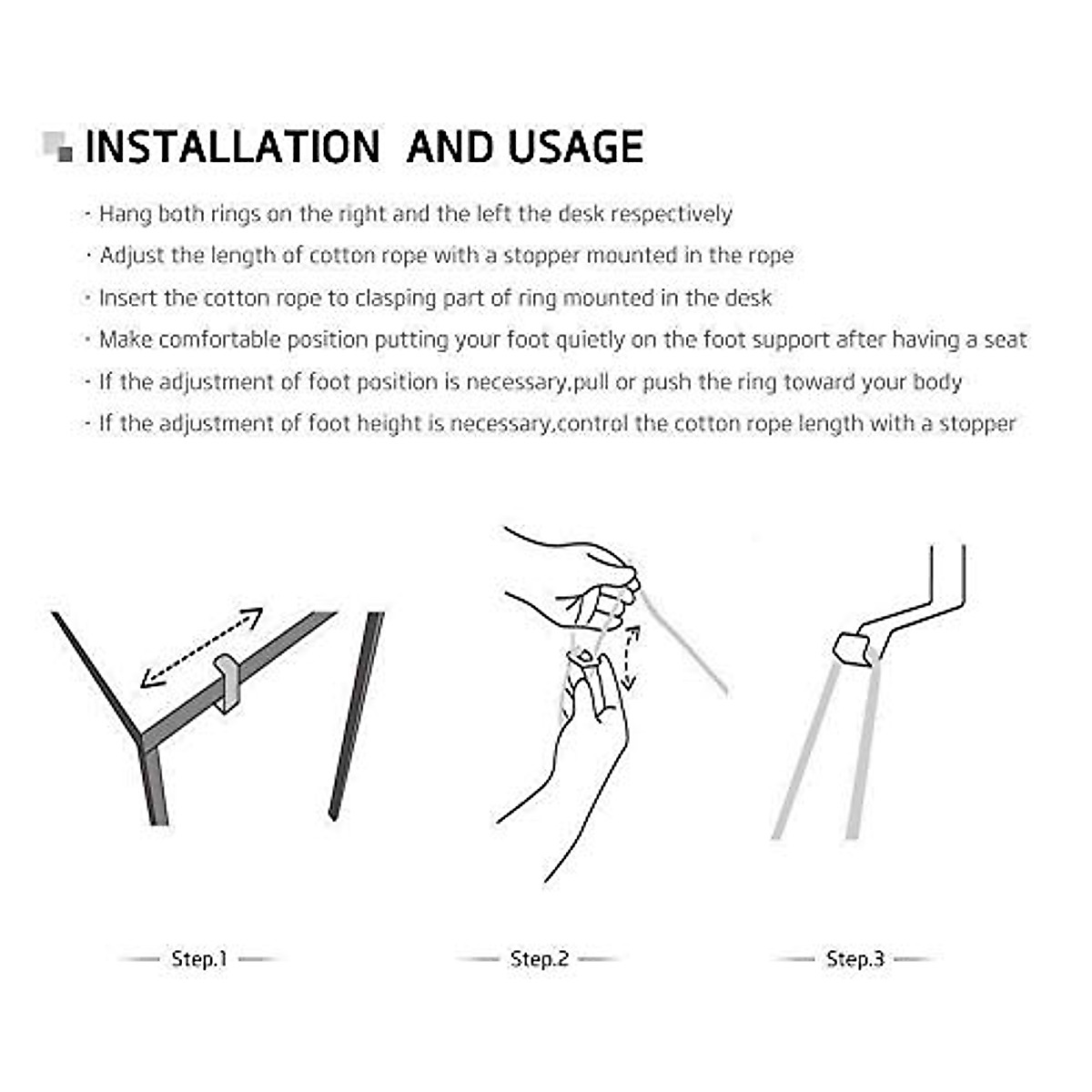 COLIBROX Geekfactory Mini Office Foot Rest Stand Desk Feet Hammock, Orange