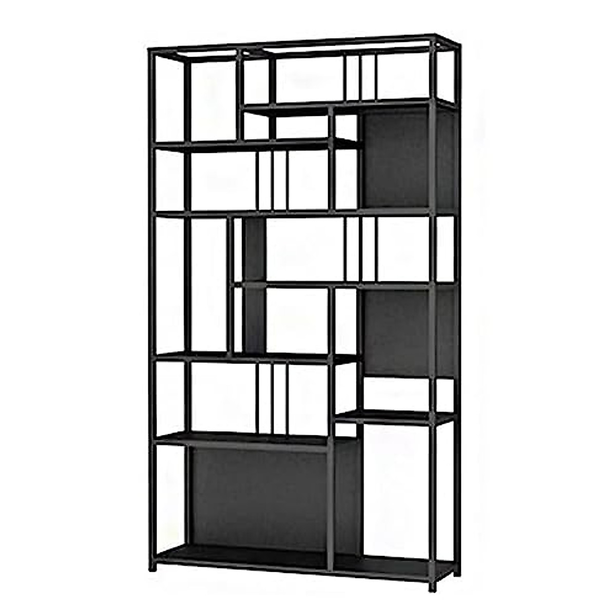 DESONIX Bookshelf Independent Bookshelf Nordic Wrought Iron Bookshelf Shelf Living Room Floor-to-Ceiling Bookcase Multi-Layer Creative Shelf Bookcase Floor Standing Bookcase