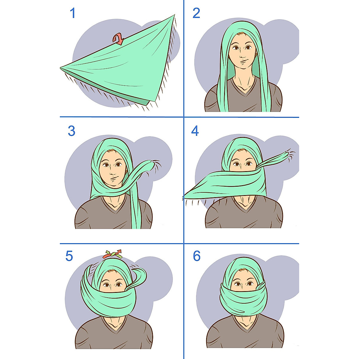 Explore Land Cotton Shemagh Keffiyeh Tactical Desert Scarf Neck Head Wrap with Tassel for Men Women