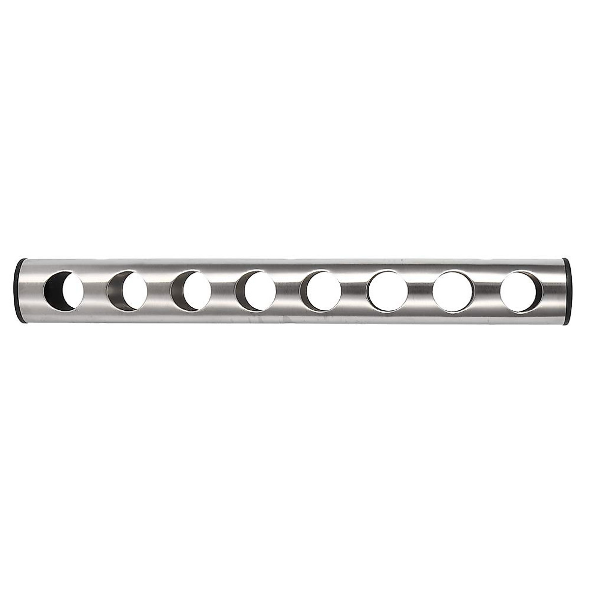 ZPSHYD Wall Mounted Wine Holder, Stainless Steel Wall Mounted Vertical Red Wine Bottle Holder Rack Display Organizer Stand for Household Bar Supplies(8 Holes-Silver)