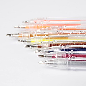 MINAGOO 24 Pack Mini Glitter Gel Pen,Tiny Pens for School,Office and Home… (1)