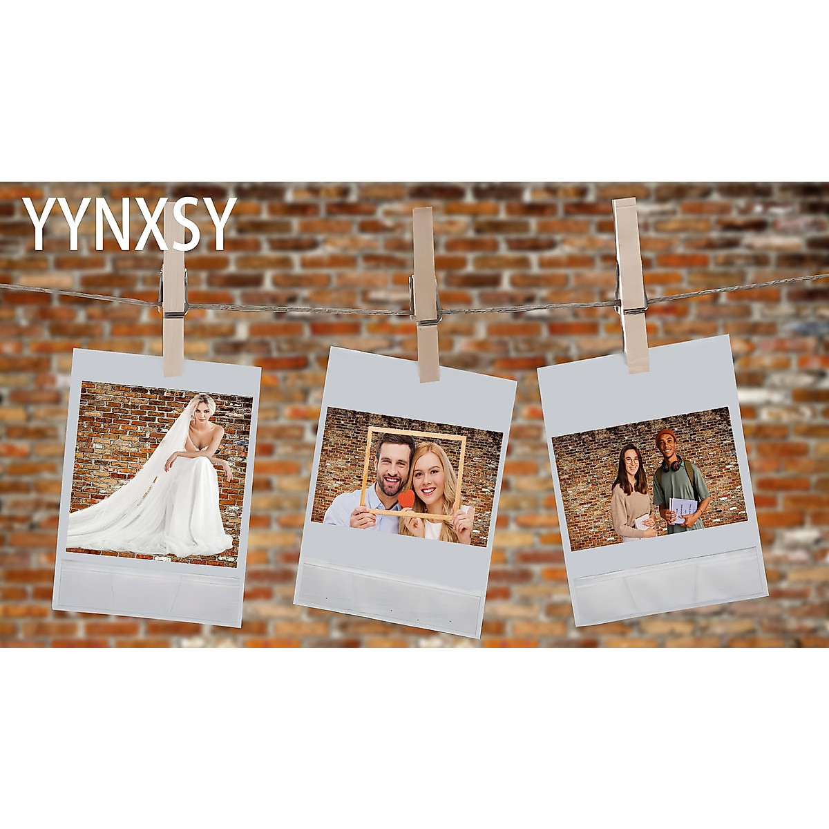 YYNXSY 10X10FT Brick Wall Background Primary Color Brick Background Large Fabric Brick Photo Background Baby Shower Birthday Party Wedding Graduation Home Decoration Photo Booth Prop Banner YY-6