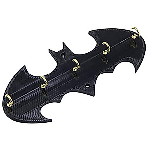 Medallurgy Retro Batman Key Rack Holder Hanger Hook Dark Knight Entryway Organization Decor Wall Key Hooks Jewelry Organizer