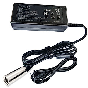 UpBright 3-Pin XLR AC/DC Adapter Compatible with Golden Companion I GC240 II GC340 GC440 Compass Sport GP605SS GP605CC GP615SS GP615CC GA531 GA541 Buzzaround XL-EX GB118 GB148 24V SLA Battery Charger
