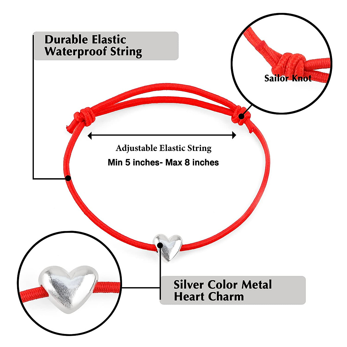 Kabbalah Red String Bracelet Protection,Red Bracelet For Protection,Red Bracelets For Women,Friendship Love Bracelets,Best Friend Charm Bracelets,Red bracelets,Pulseras Rojas De Protección Para Mujer