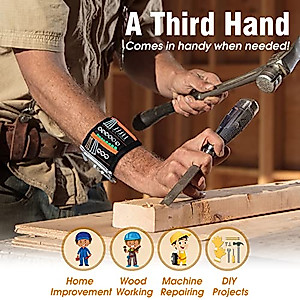 Runleo Magnetic Wristband - Cool Gadgets Tool belt with 20 Strong Magnets to Hold Screws, Gifts for Dad from Daughter Son - Birthday Gift Christmas Stocking Stuffers for Men Women Him Husband Handyman