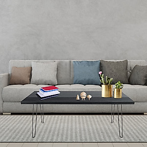 Foldable Hairpin Leg, 16" Metal Folding Table Legs, Heavy Duty Black Furniture Legs for Bench, Coffee Table, Laptop, Mini Computer Desk with Mounting Screw