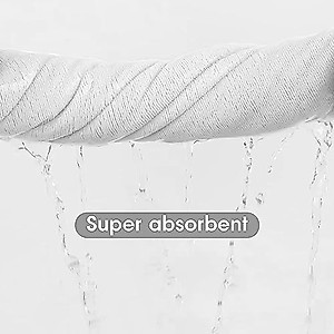 JML Luxury Hotel & SPA Bath Towels (2 Pack, 30"x60") - 350GSM High Density Fleece Towel Sets - Super Soft and Absorbent, Lint Free, Fade Resistant Oversized Bath Towel, Coral Fleece Navy