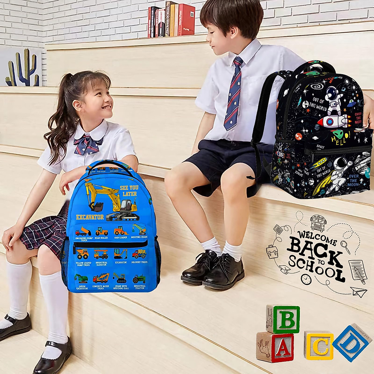 Space Astronaut Rocket Backpack for Boys Men Adjustable Strap Travel Laptop Backpack Outdoor Daypack for Men Women