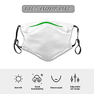 SARNFANS Christmas Fashion Face mask,Christmas Wreath and Hand Lettering Mistletoe,Reusable Face Mask Balaclava Washable Outdoor Nose Mouth Cover for Men Women,White and Black