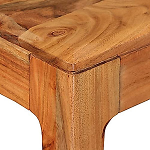 YPWRENH Coffee Table Kitchen Tables Dining Table Solid Wood 46.5"x23.6"x29.9" for Dining Room, Kitchen or Living Room